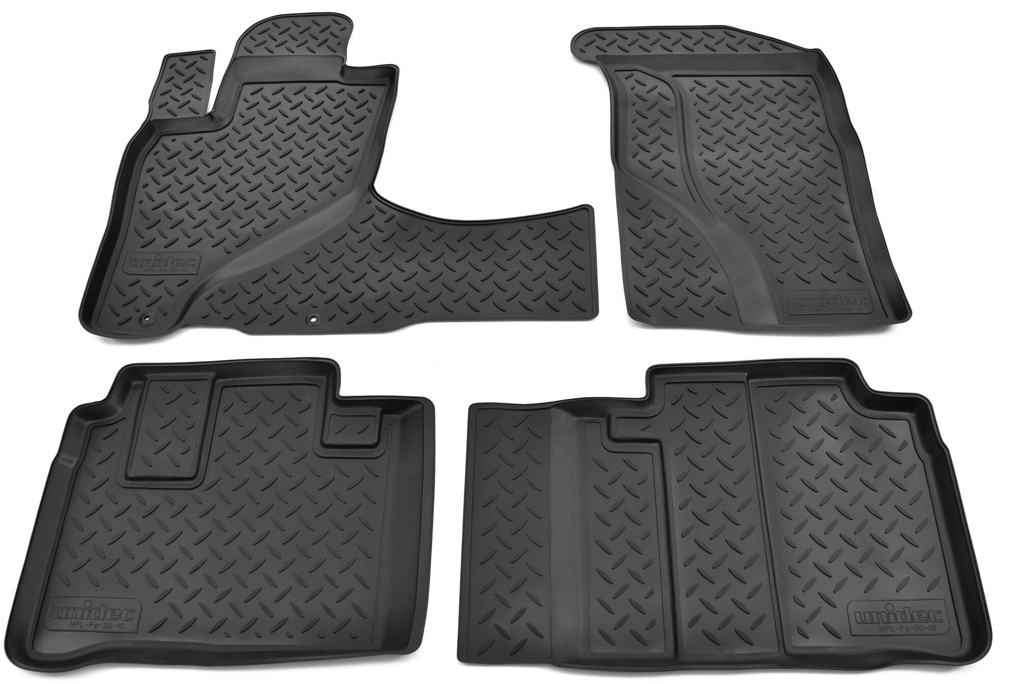 Коврики салона для Honda CR-V (RD4; RD5) (2001-2006) (АКП) Norplast, NPL-Po-30-10, Чёрный