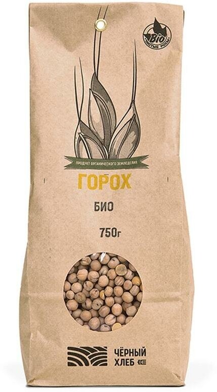 Горох для проращивания органический "Черный хлеб", 750 г