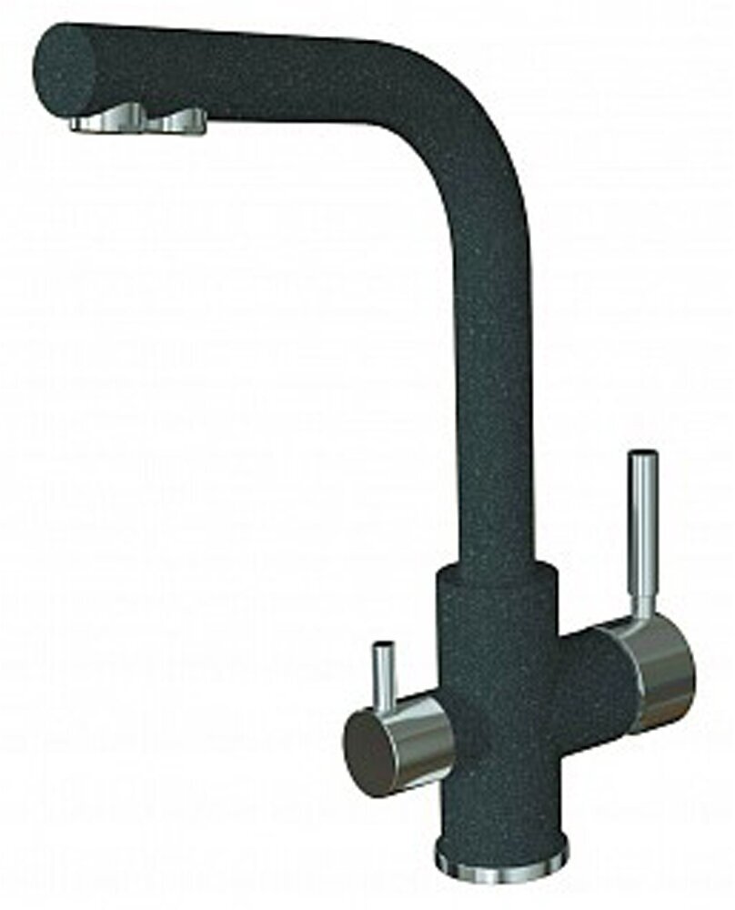 Смеситель Dr.Gans Акцент черный для кухни