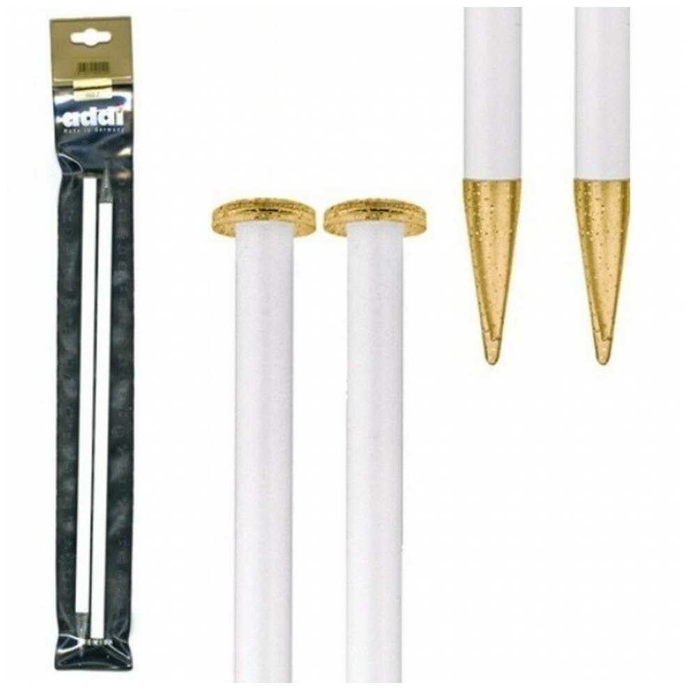 Addi #400-7 Спицы прямые, пластик 20.0-40 см