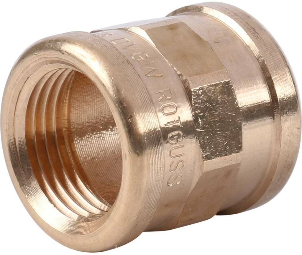 Муфта резьбовая (ВР) 1/2" бронза VIEGA (266585)