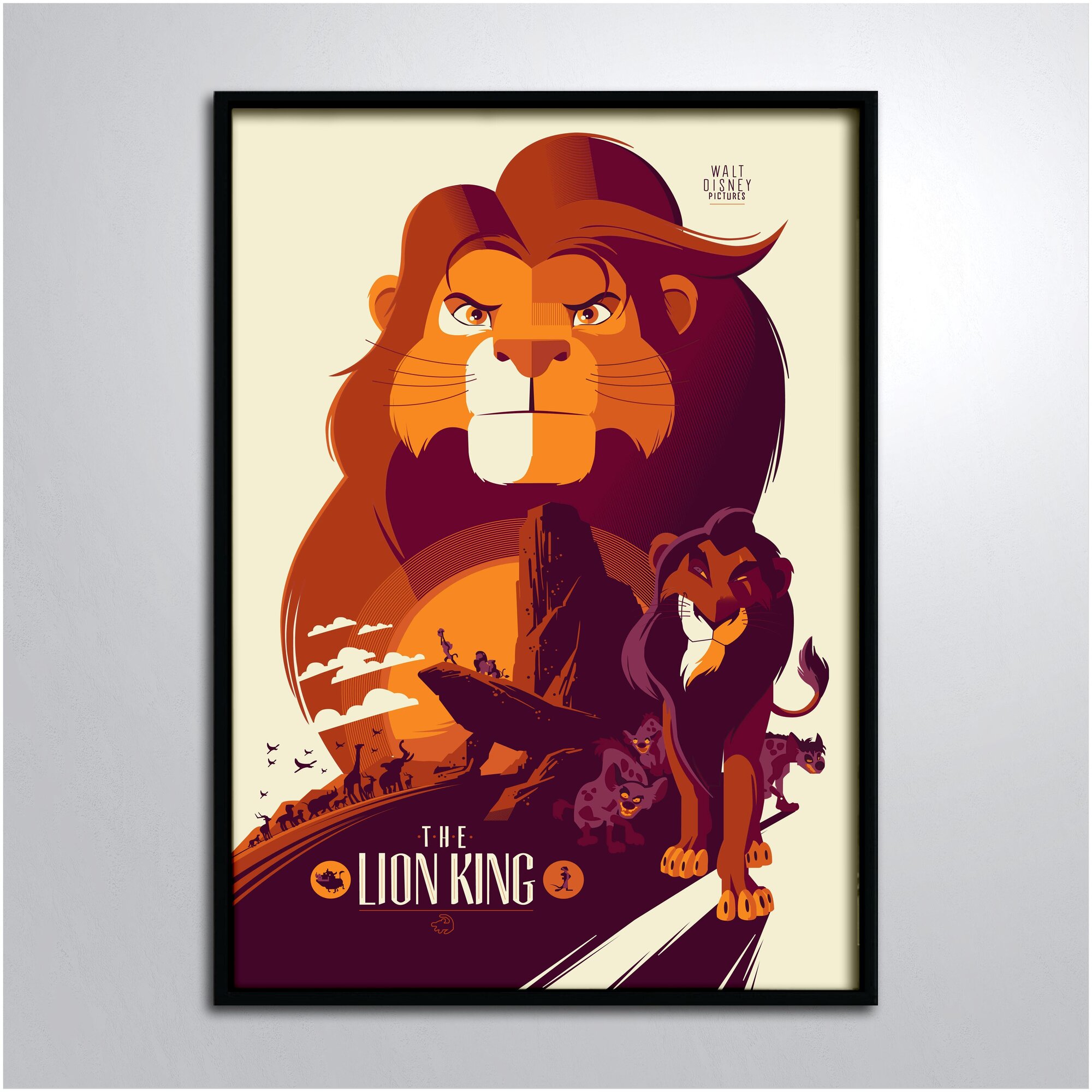 Постер в раме/ Король Лев Арт