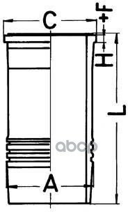 Гильза цилиндра ! d120 R6 Volvo FM 9/OLYMPIAN дв. D9A 260/300/380/340 Euro3 KOLBENSCHMIDT арт. 89826110