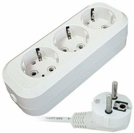 Удлинитель UNIVersal (E-303 ПВС 3*1) 3гн 5м з/к блистер (евро)