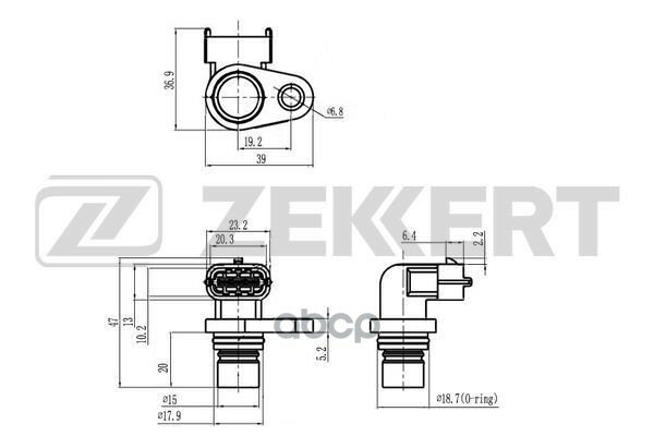 Датчик Положения Распредвала Opel Astra G H 04- Corsa B C D 96- Agila A 00- Meriva A 04- Tigr Zekkert арт. se-5036
