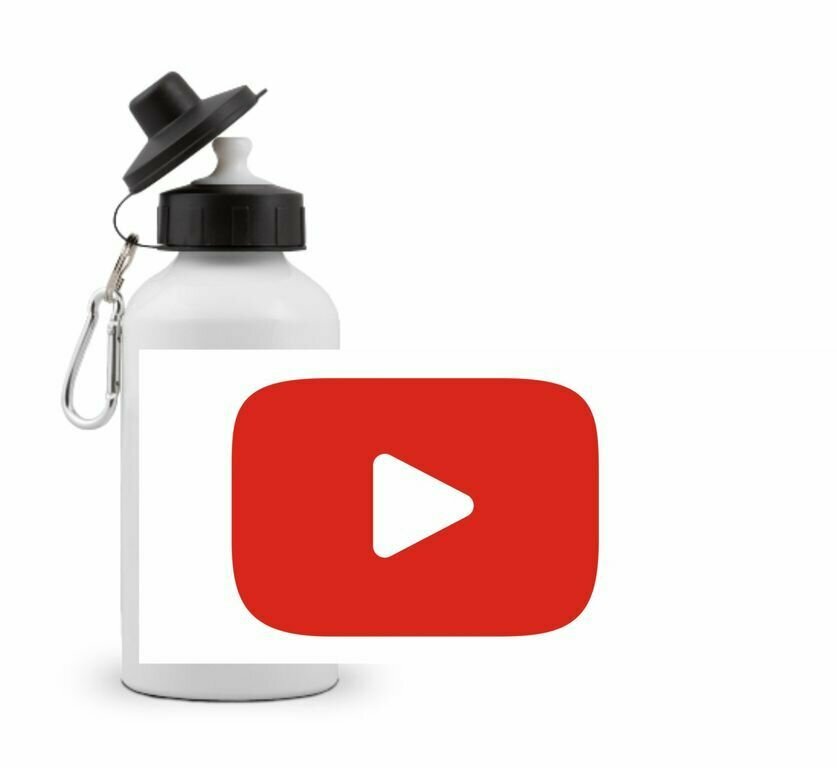 Спортивная бутылка YouTube/ Ютуб №11