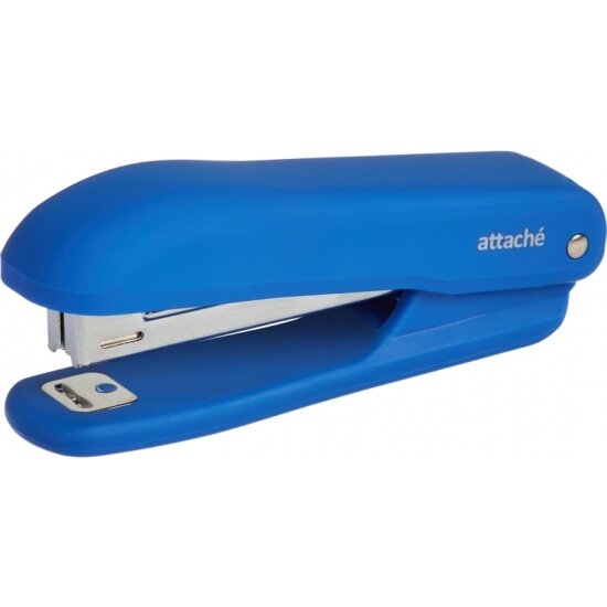 Степлер Attache Comfort до 12 лис, soft touch покрыт, синий,№10 антистеп