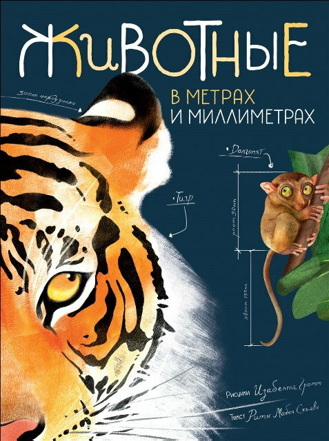 Книга Росмэн Животные в метрах и миллиметрах