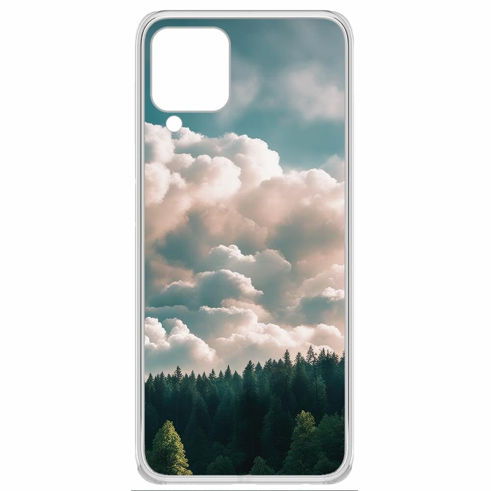 Чехол-накладка Krutoff Clear Case Облачно для Samsung Galaxy A22 4G (A225)