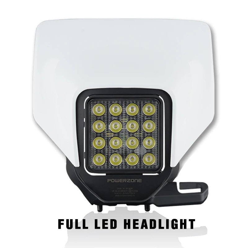LED фара для мотоцикла Powerzone, обтекатель, Husqvarna, эндуро