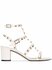 Босоножки Valentino Rockstud 60, размер 36, бежевый/белый