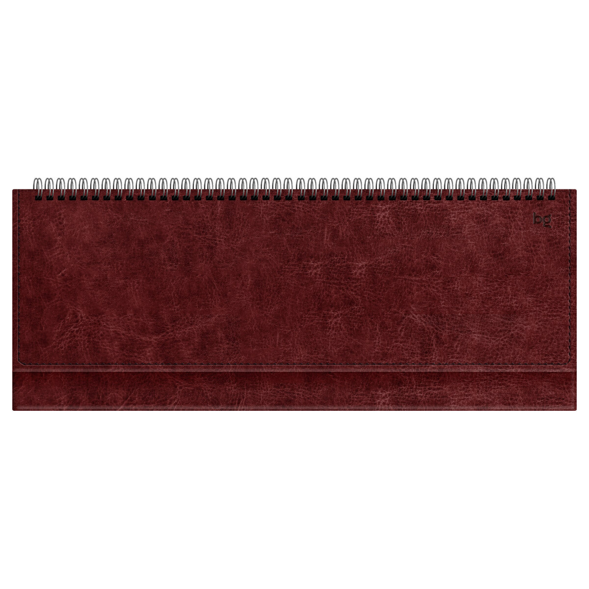 Планинг недатированный, 56л, 330*130мм, кожзам, BG "Nebraska. Dark red", красный