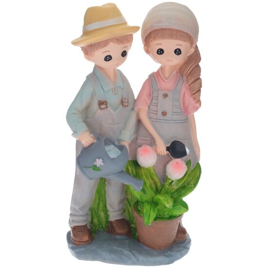 Фигурка декоративная Remeco Collection "Мальчик с девочкой", 9,5х8х18,5 см (804082)