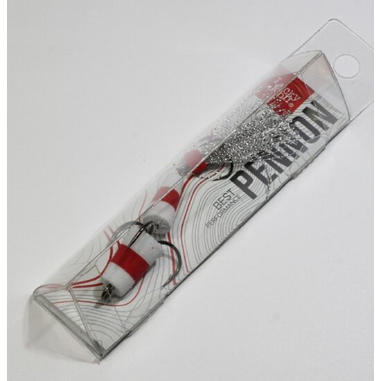 Приманка джиговая Lucky John LJ PENNON 12 бел. крас. бел. в блистере