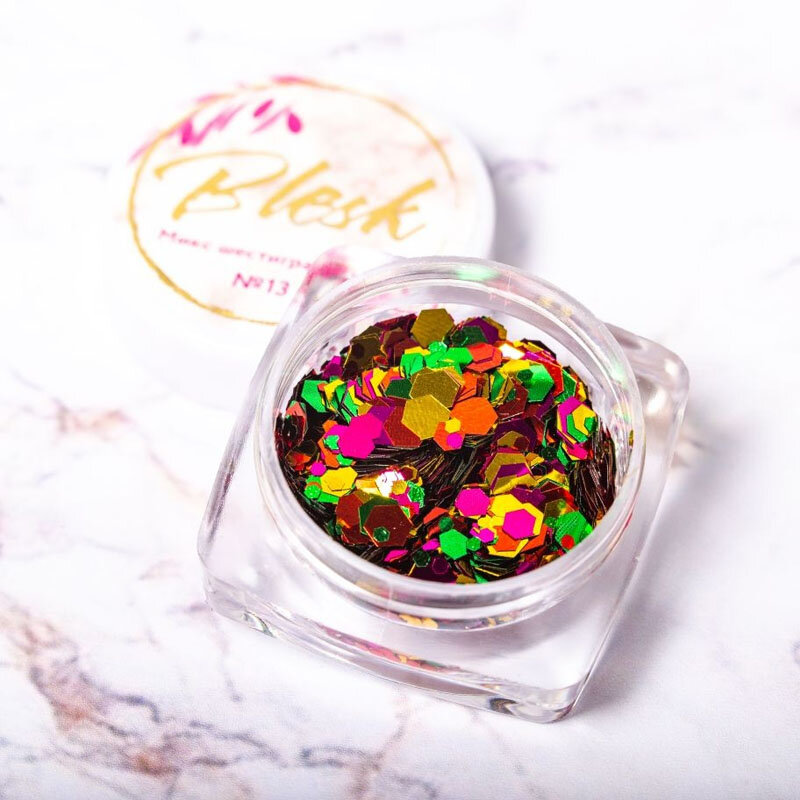 Дизайн для ногтей Blesk "Микс шестигранников" №13