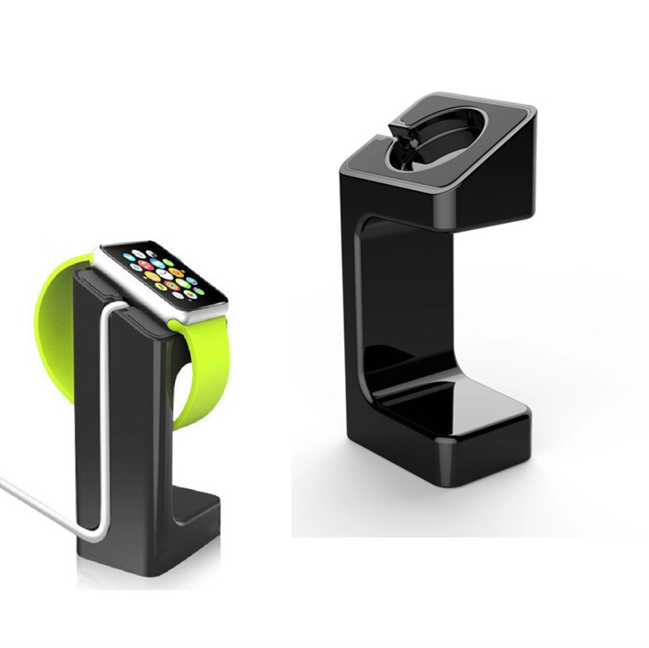 Подставка MyPads для зарядного устройства /подставка для умных смарт-часов Apple Watch пластиковая MyPads A12-744 черная