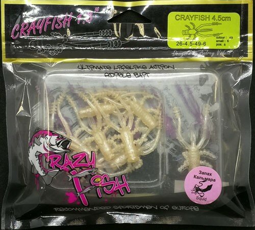 Силиконовая приманка Crazy Fish CRAYFISH 1.8" 26-4.5-49-6