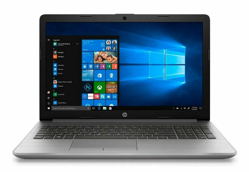 15,6" Ноутбук HP 250 G7 (6EC86ES) серебристый - 1920x1080, SVA, Intel Core i7-8565U, ядра: 4 x 1,8 ГГц, 8 ГБ, SSD 512 ГБ, Intel UHD Graphics 620, Windows 10 Pro