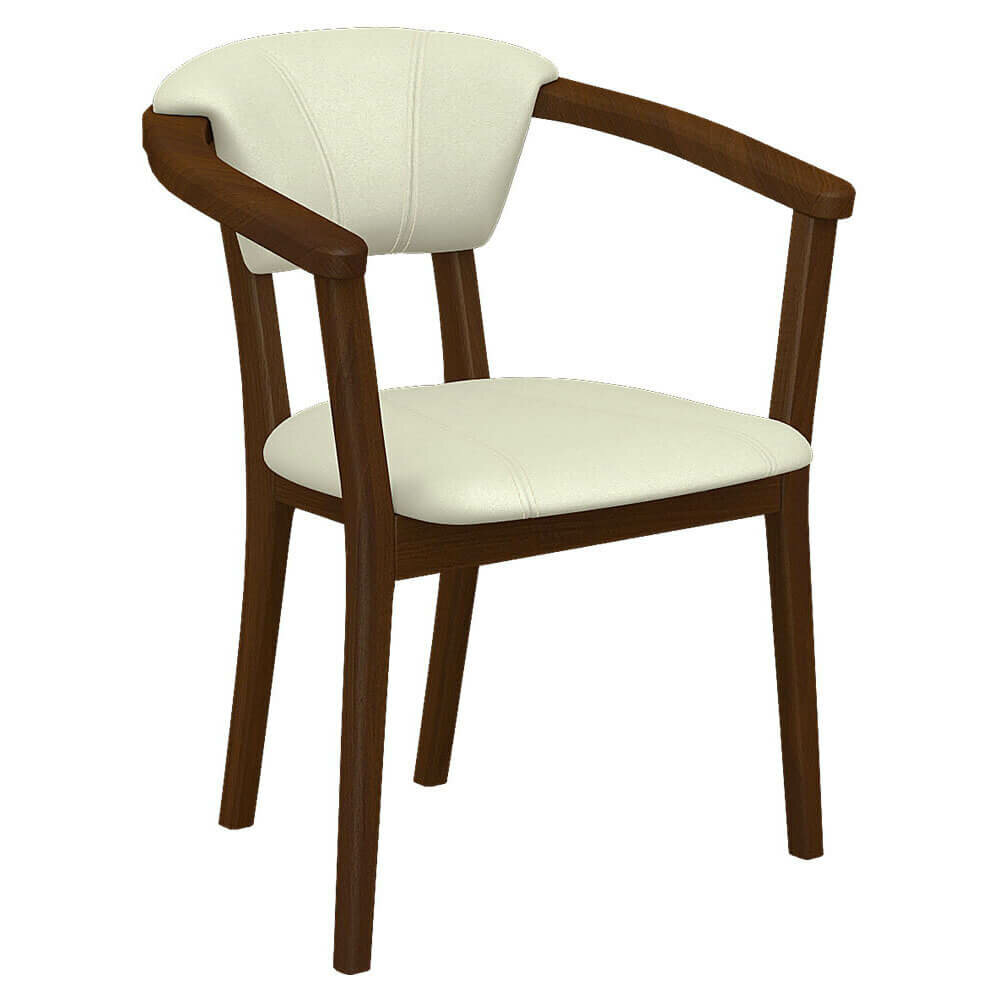 Стул-кресло Н для кухни 62,0х80,0х51,0 см, орех (Лак), MORGAN CREAM