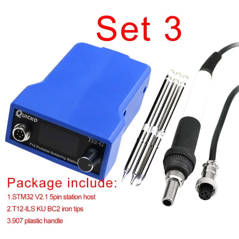 QUECOO T12-G паяльная станция SET3