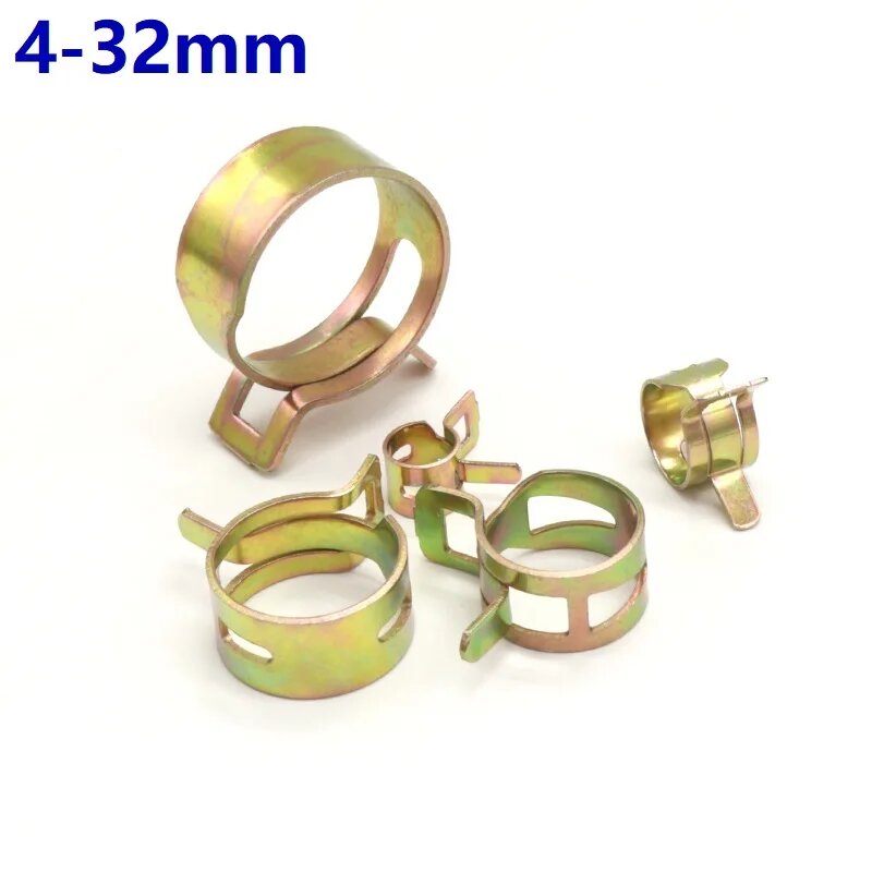Пружинные зажимы из нержавеющей стали 4-37 мм 8mm 10pcs