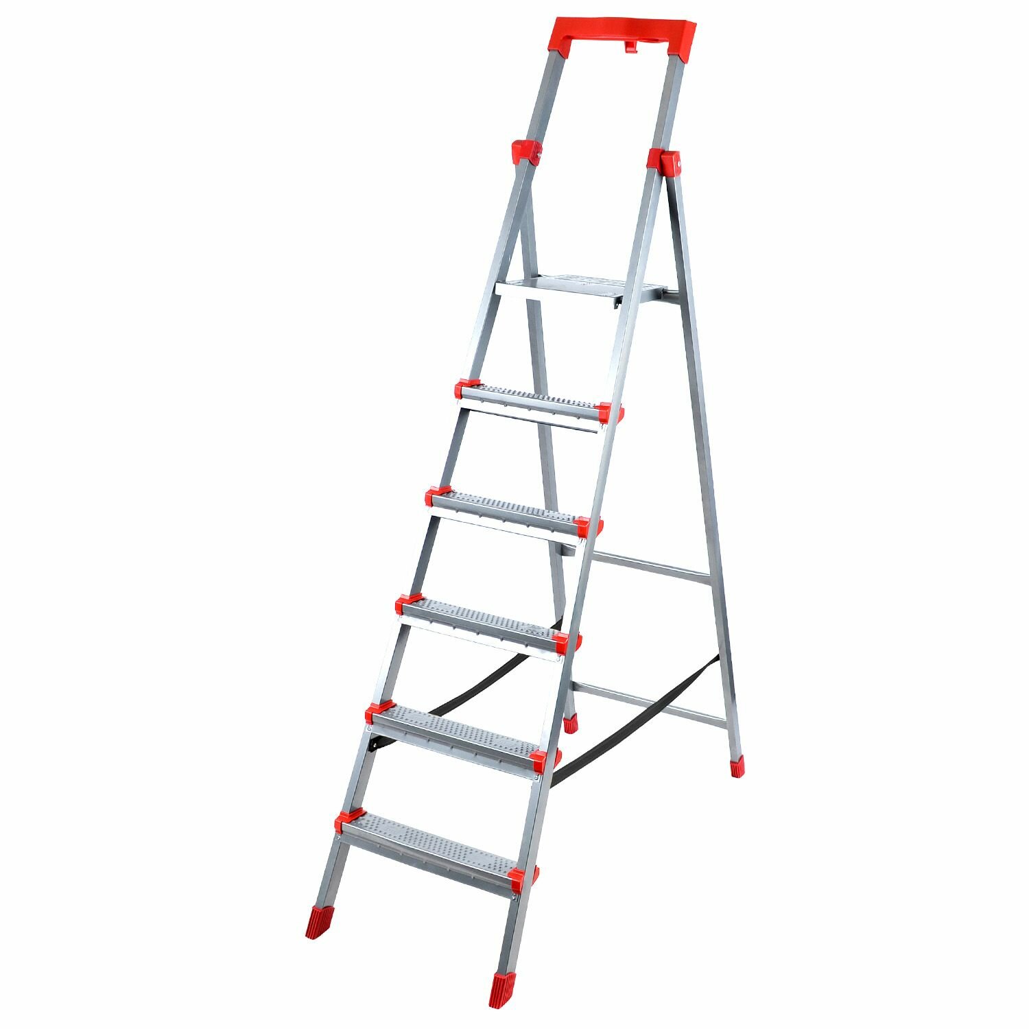 Лестница стремянка металлическая 6 ступеней HAUSHALT HНСУ6