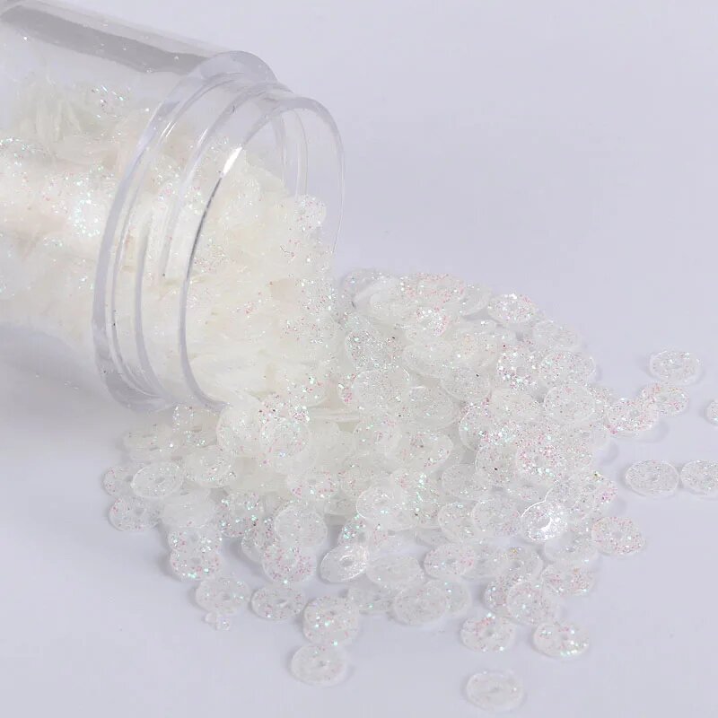 Блестки ipatches круглые 4 мм 2000 шт Белый, JCF White