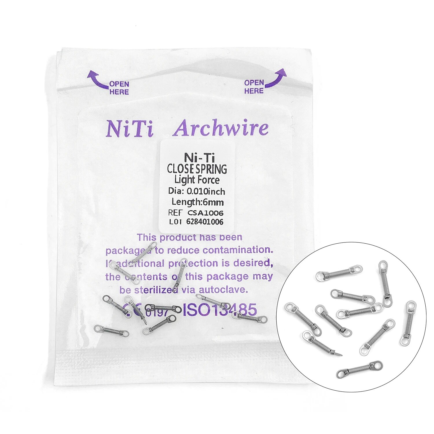 Томенти ортодонтические лингвальные кнопки 10pcs Close-010 6MM