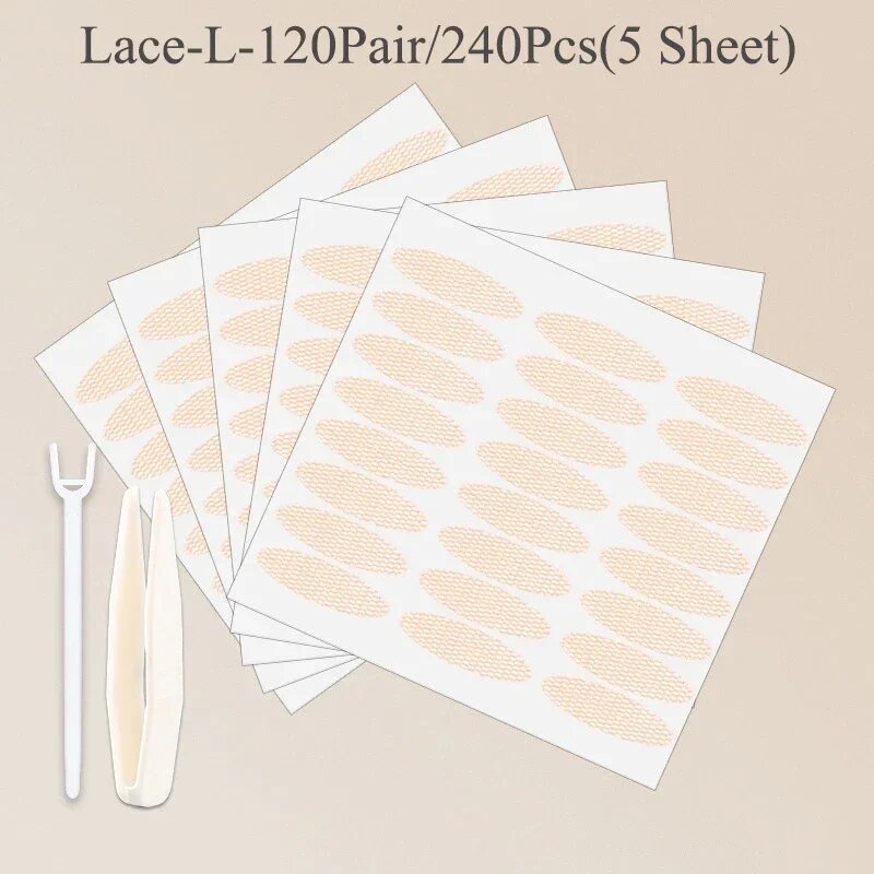 Наклейки для век Lace-L, 240 шт, цвет 01