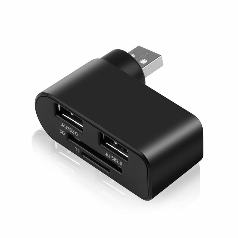 4-портовый USB-хаб с кардридером