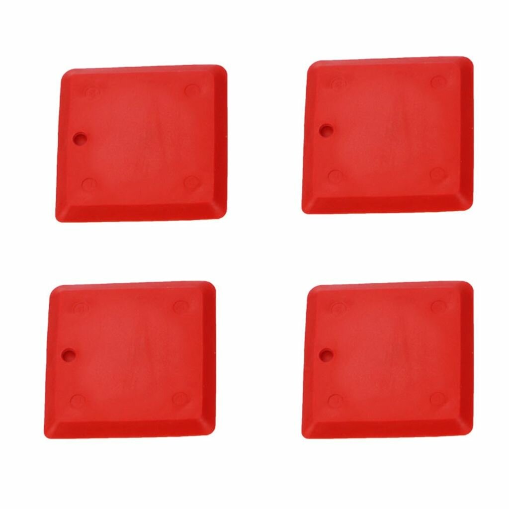 Принадлежности для инструментов, Красный резиновый нож для шпаклевки - твердый, 1 комплект из 4 штук