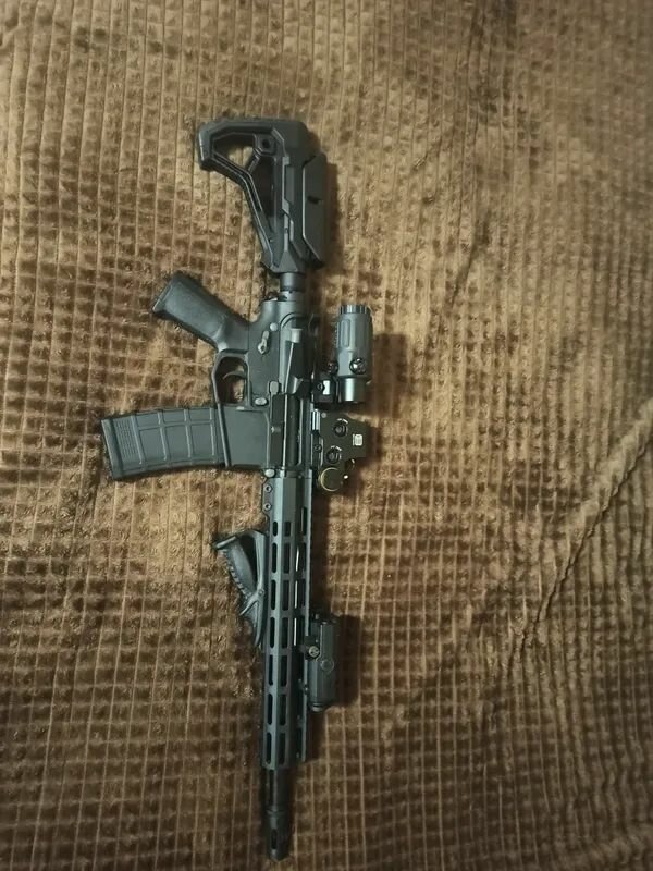 Приклад FAB Defense "GL-CORE S", для AR15, M1G, M4, туристический, обрезиненный — фото 1