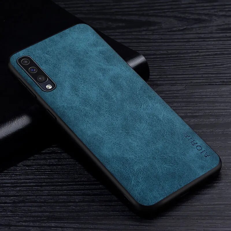 Чехол из искусственной кожи для Samsung Galaxy A50 A50s A40 A30s A10 A70 Dark Blue, Galaxy A50