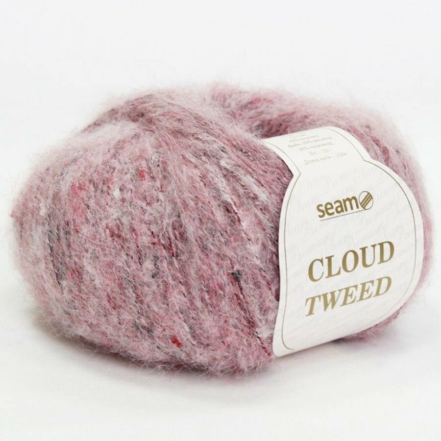 Пряжа Seam CLOUD TWEED 54086 сух. роза (2 мотка)