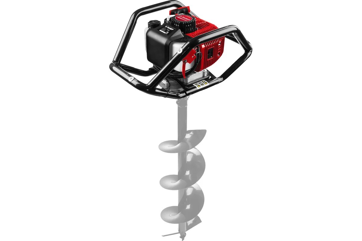 Мотобур ЗУБР МБ2-250, бензобур, двухтактный двигатель, мощность 1.8кВт, 250мм