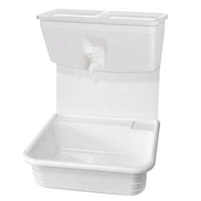 Умывальник ЭлБЭТ бачок наливной 10 л - пластик, раковина 50х41х14 см - пластик, навесная панель 65х47х15 см - пластик с армированной рамкой (УМ-10)