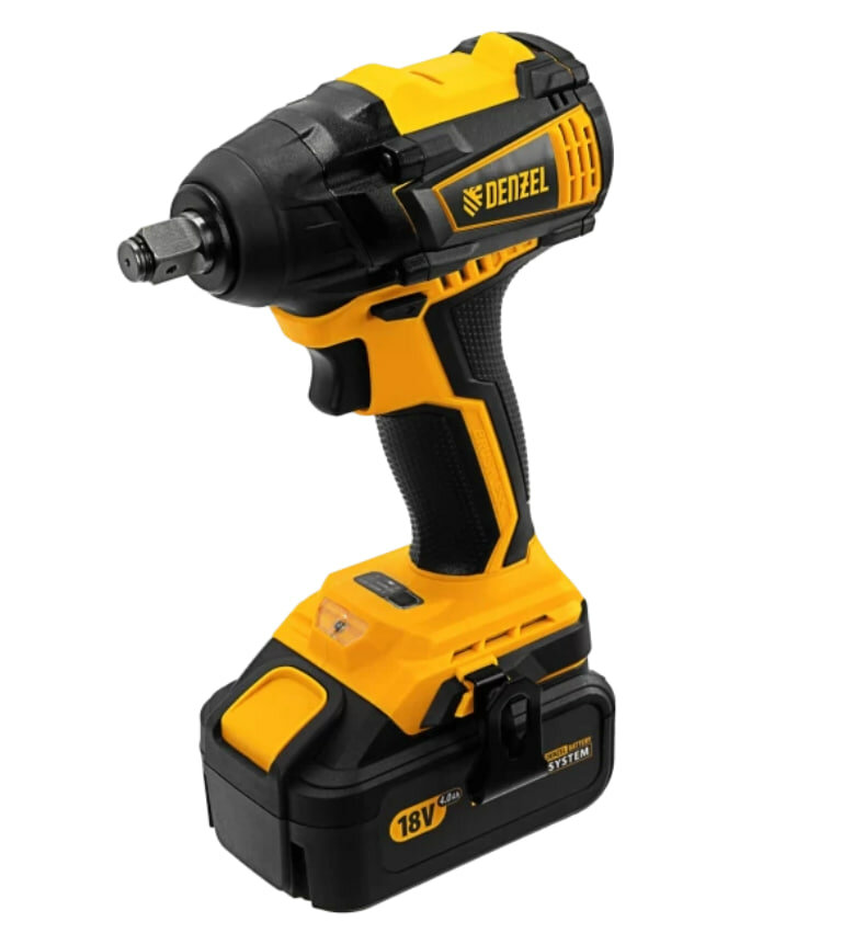 Гайковерт ударный аккумуляторный бесщет Denzel CIW-IB-300 18В, 1Акк 4Ач,300Нм, кейс