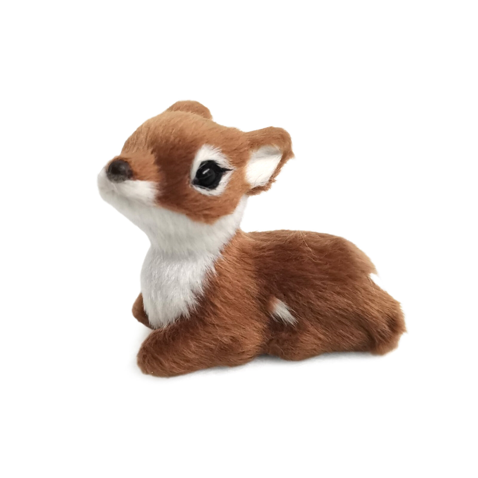 Миниатюрная модель животного в виде лесного оленя, украшения из коричневого оленя для настольного кукольного домика, рождественский подарок для детей, домашний декор в виде милого оленя