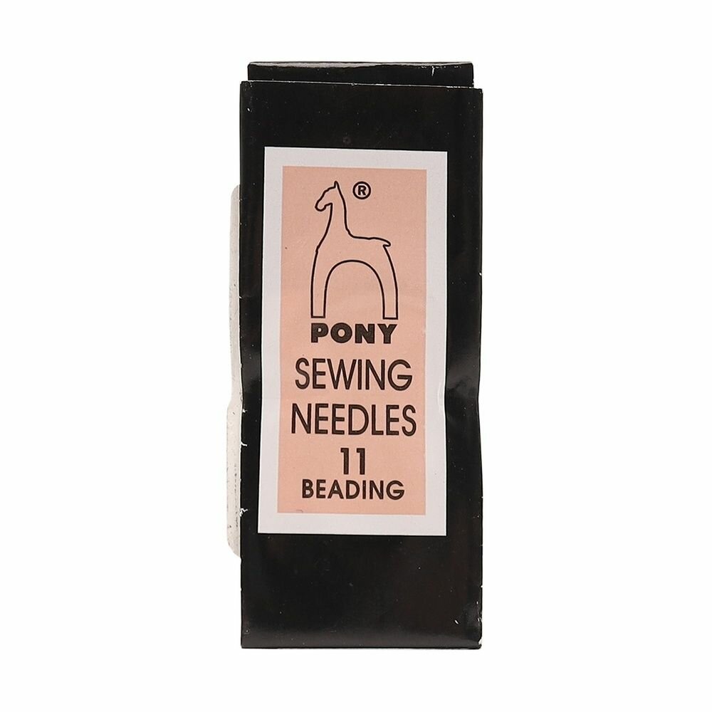 Иглы для бисера PONY ручные с золотым ушком Beading № 11, 25 шт (07152)