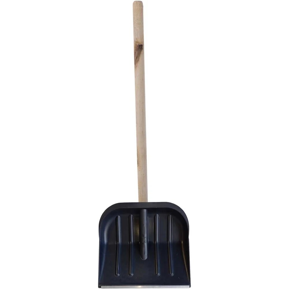 Лопата пластиковая ООО Агростройлидер №6 460x400мм с оцинкованной планкой с деревянным черенком 1200мм в сборе СНЕГ-01.19.2