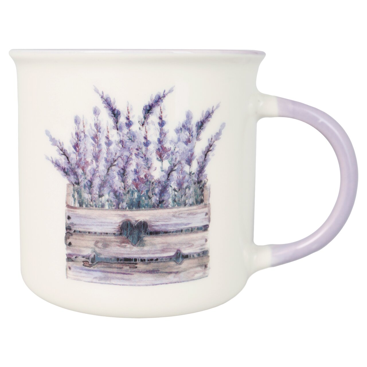 Кружка Прованс из фарфора 300 мл элегантная посуда для чая и кофе дома на кухне