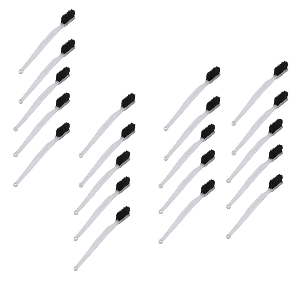 Кухонные чистящие средства, Щетка для чистки вытяжки и плиты с зубной щеткой - черные свиньи, 20 штук