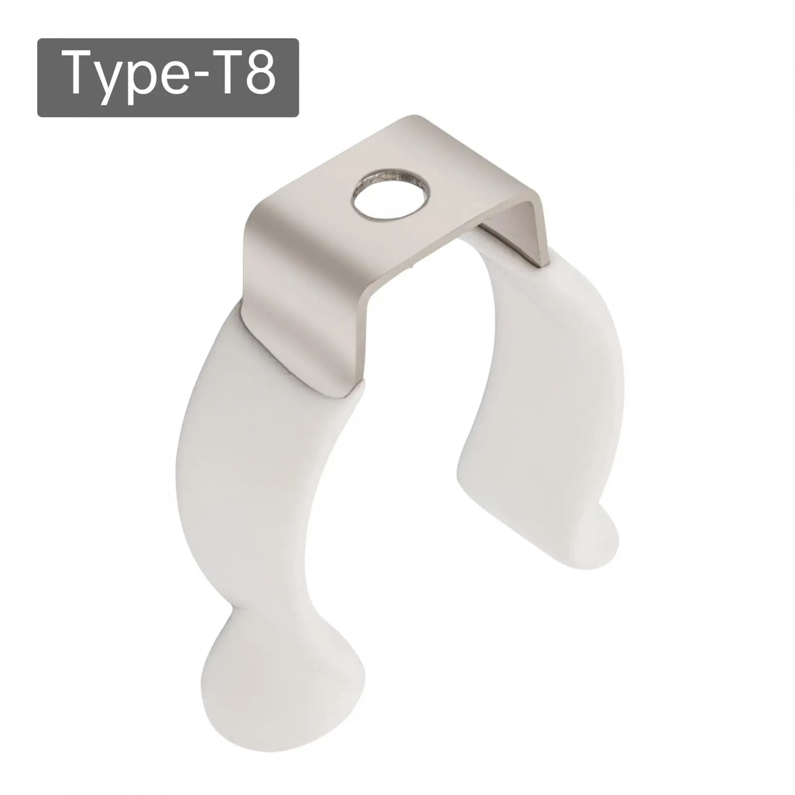 Пластиковые зажимы для ламп T5-T12, белые T8