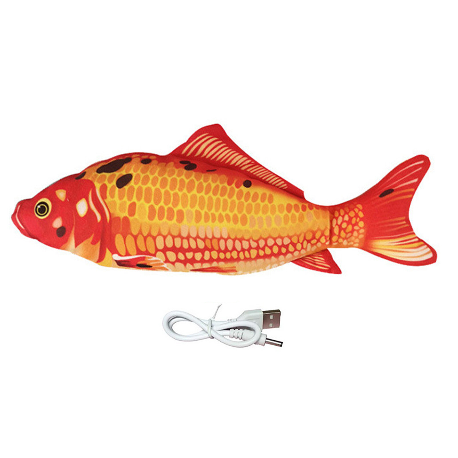 Электрическая рыба -кошачья игрушка плюшевые движущиеся вилящие прыжки с автоматическим моделированием рыба.