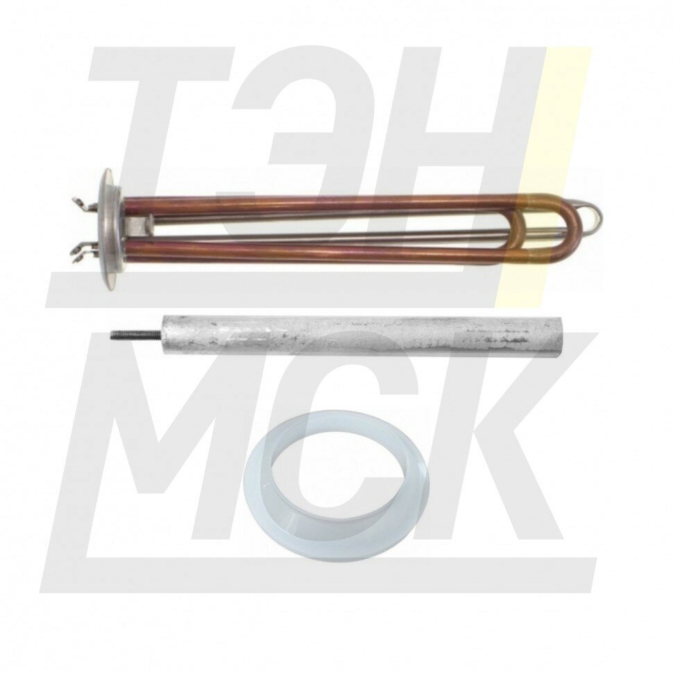 Комплект ТЭН 2 кВт (2000 Вт) RF для водонагревателя Electrolux, Thermex, под анод М6 контакты под винт + прокладка + анод, 20114K