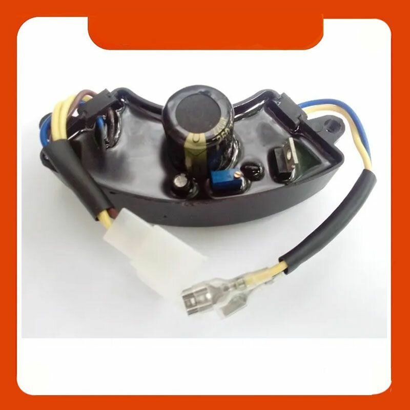 Электроника для генератора (Блок AVR) до 2,5 кВт 168см. куб, полукруглый алюминиевый корпус, провода 4+2