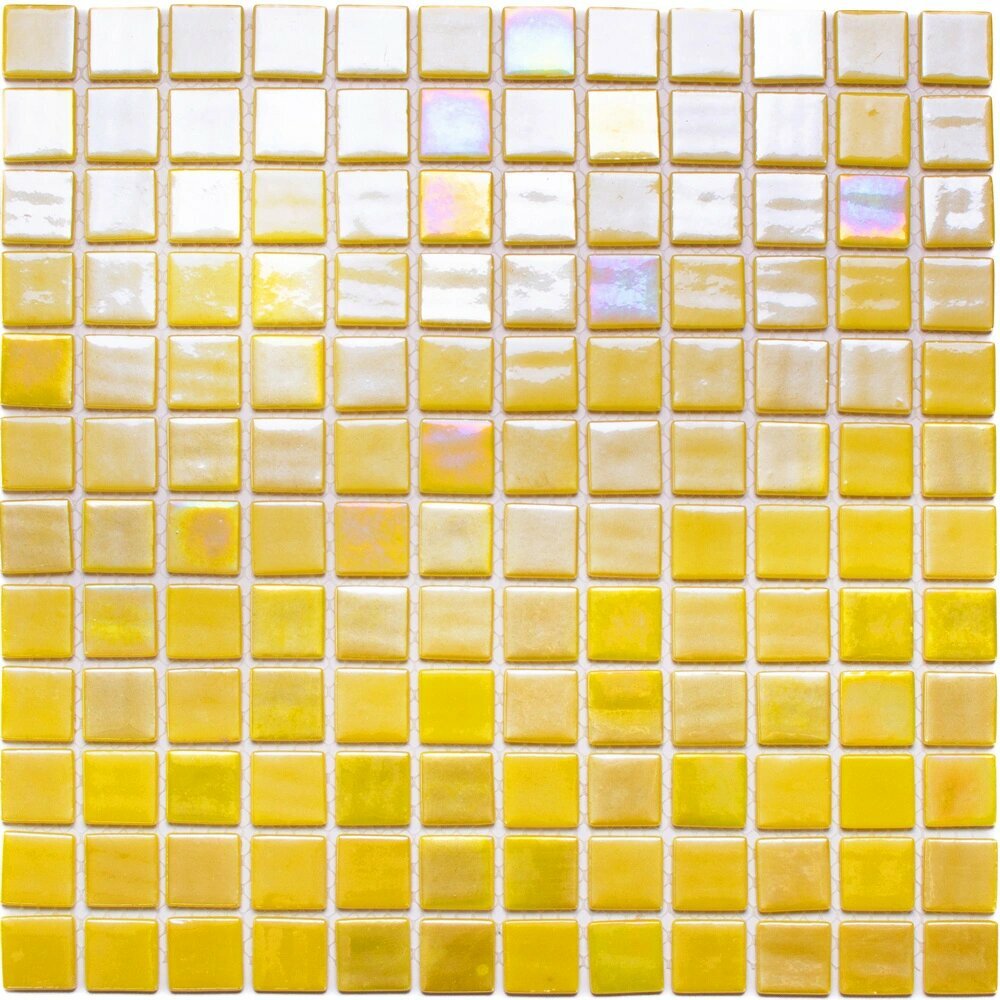 Мозаика стеклянная Reexo M055, цвет: моно, перламутр (желтый), цена - за 1 м2