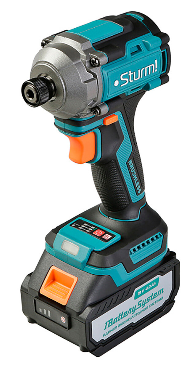 Винтоверт ударный Sturm! бесщёточный, 18 В, 1 BatterySystem, 250 Нм 1/4 1x4.0 Ач, кейс (CD250H)