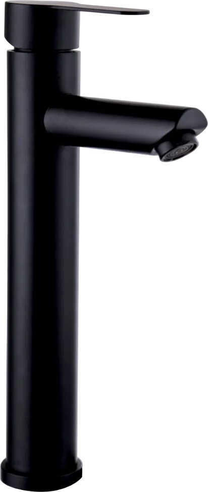 Смеситель для раковины Fashun A51201-7 черный, матовый, кран для ванной в раковину, из нержавеющей стали, рычажный, с керамическим картриджем