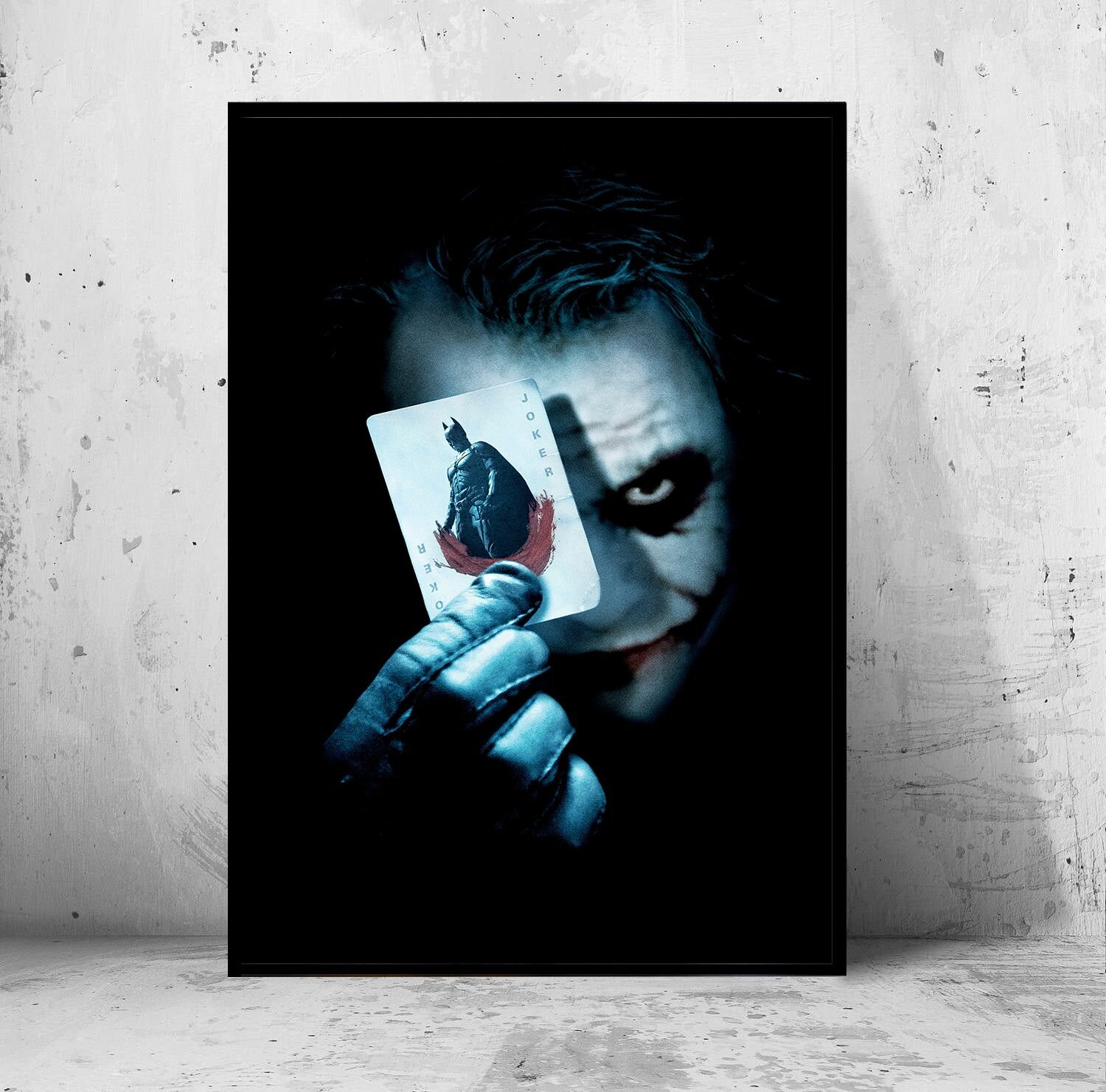 Плакат, постер Джокер, Joker (Хит Леджер, Heath Ledger) на бумаге, размер 21х30см